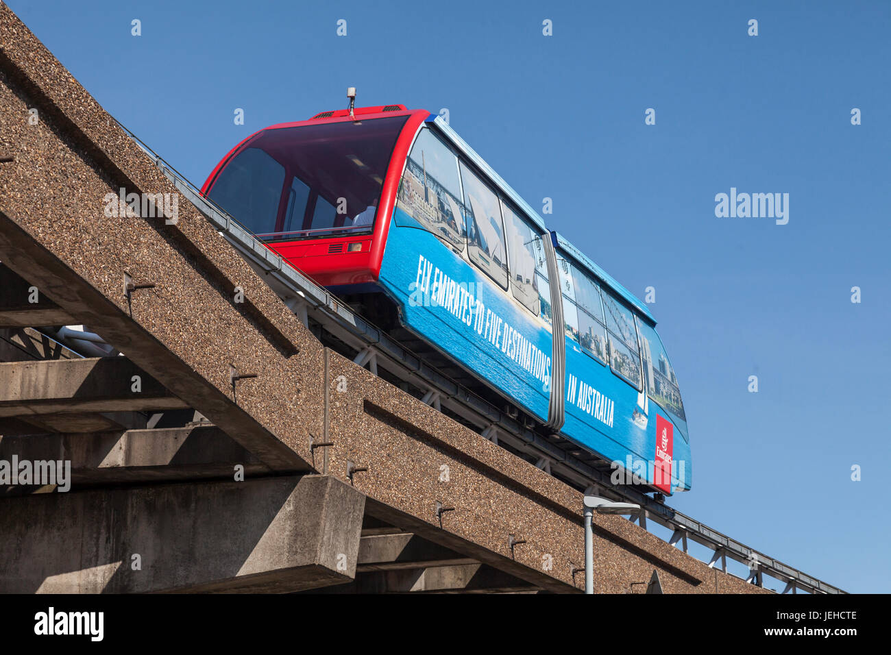Skytrain monorail people mover between Birmingham International Rail ...