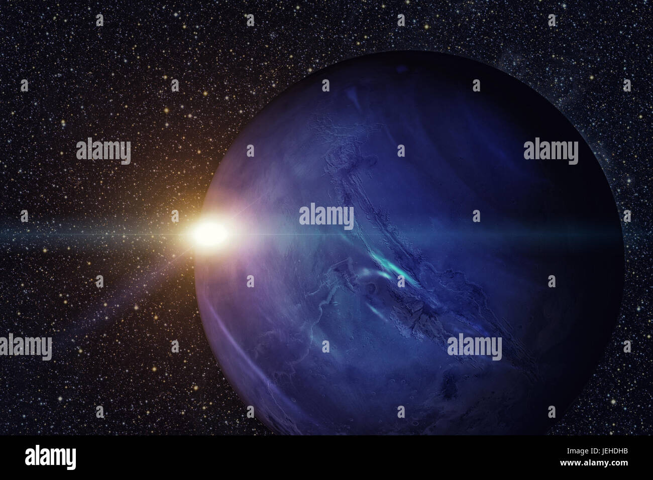 Solar System - Neptune. It is the eighth and farthest planet from the ...