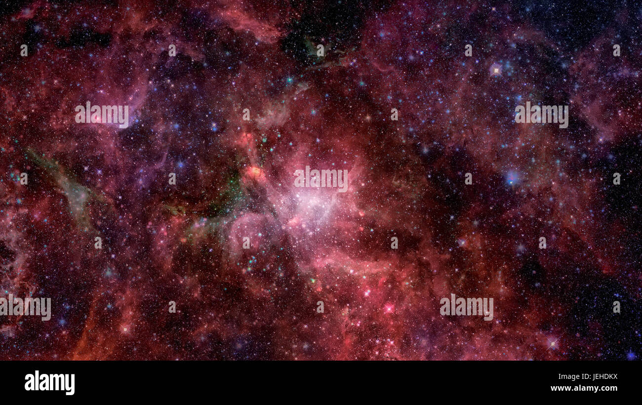 Open space filled with stars, nebulae and galaxies. Elements of this ...