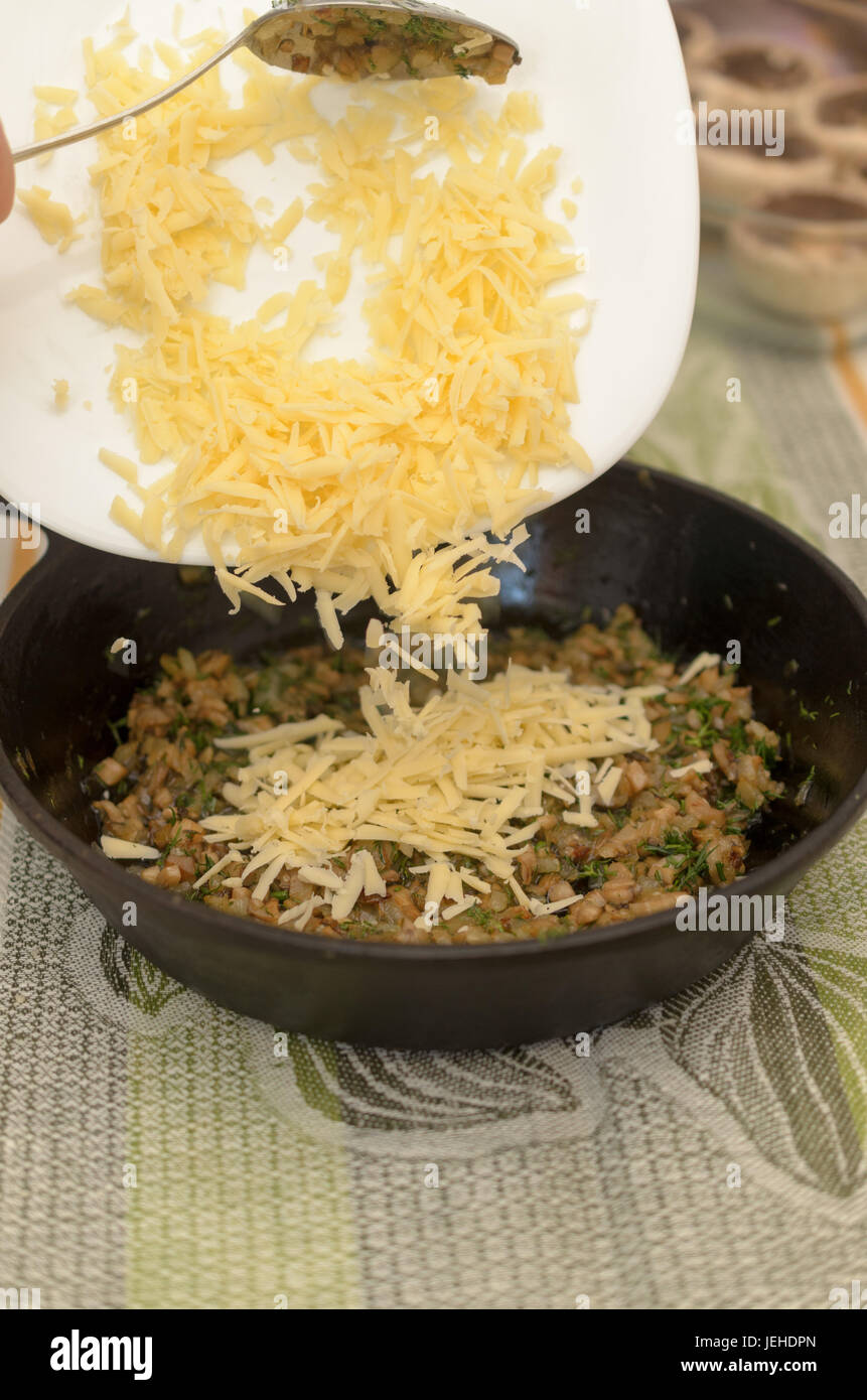 The process of preparing delicious dishes in details using a knife and ...