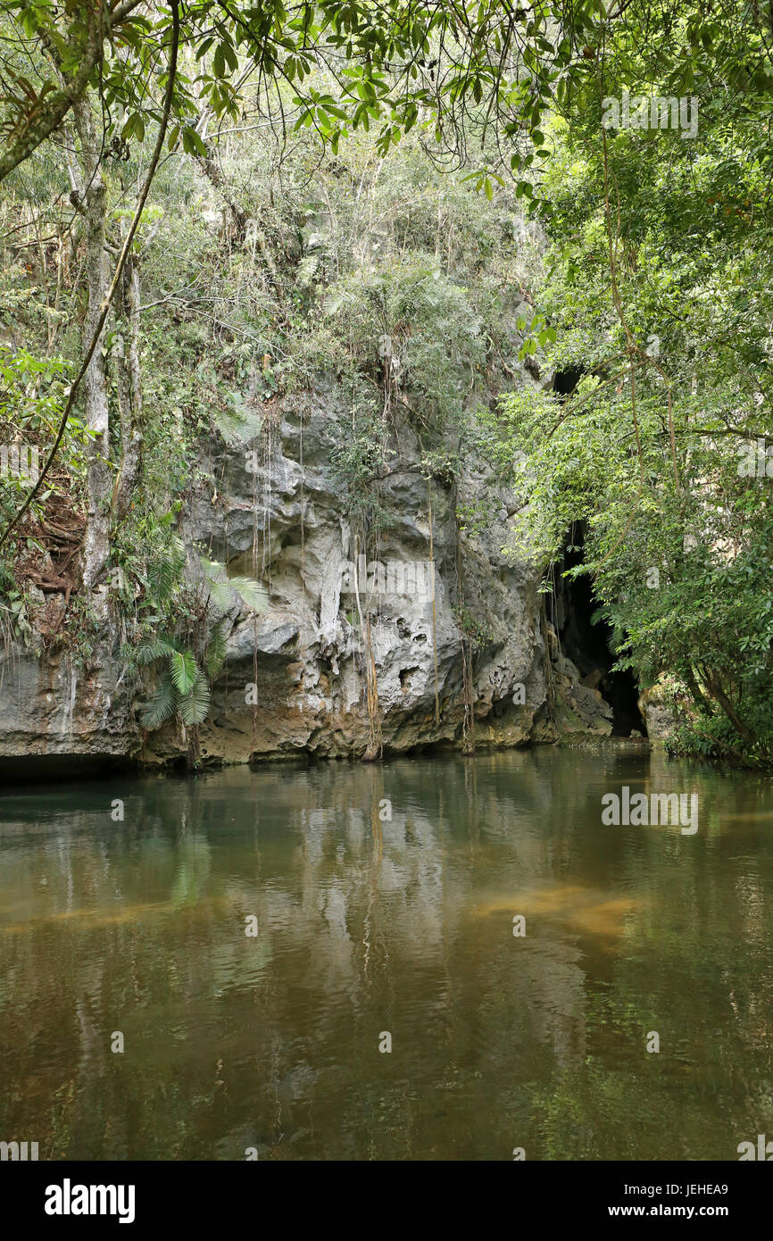 Rio Frio Cave in Belize Stock Photo - Alamy