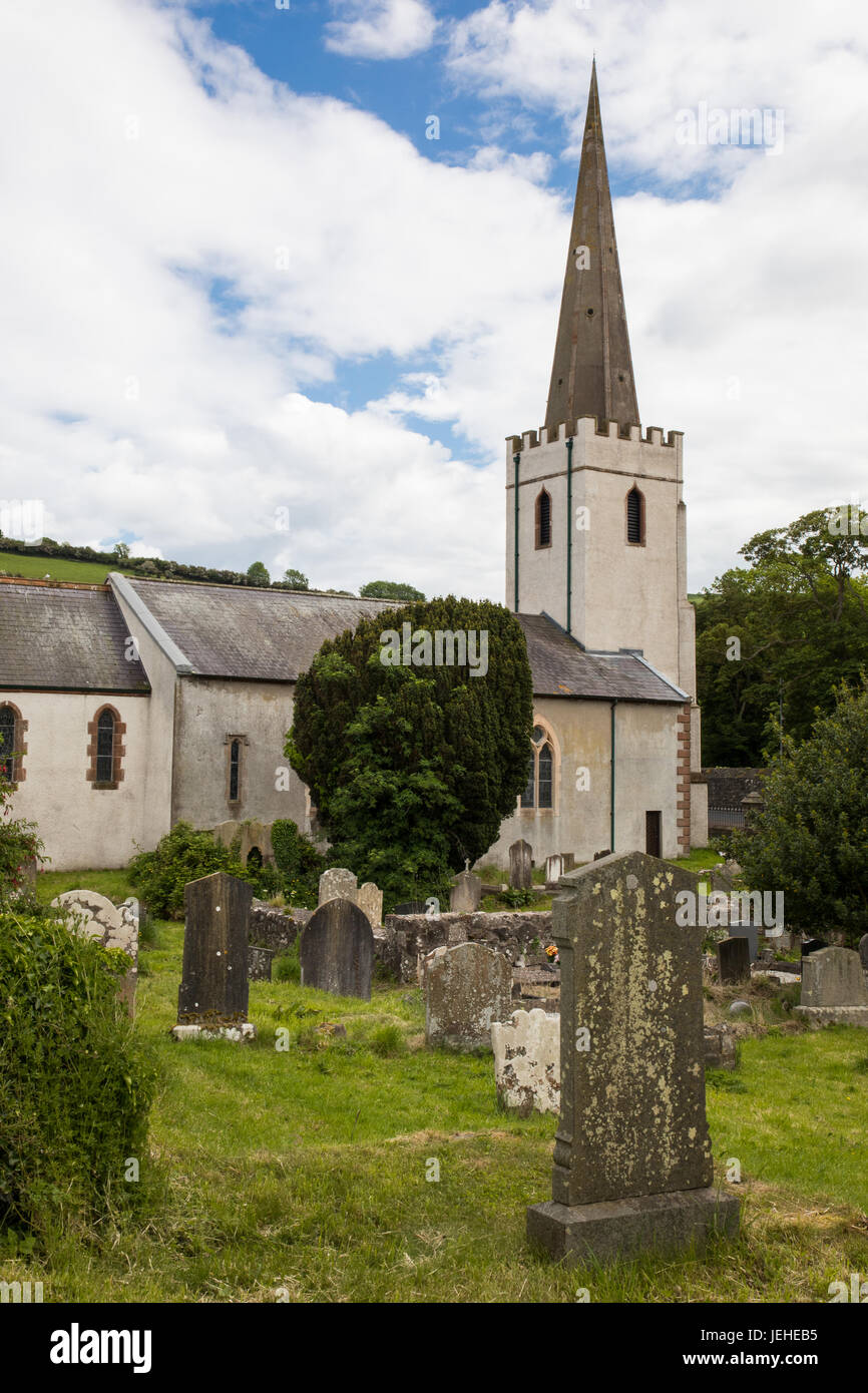 Landscape with Glenarm Friary, established in 1465, and St. Patrick's ...