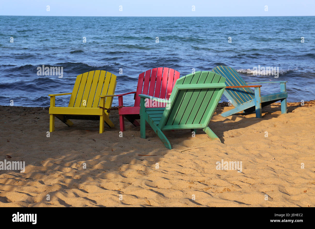 Florida beach adirondack chairs hi-res stock photography and images - Alamy