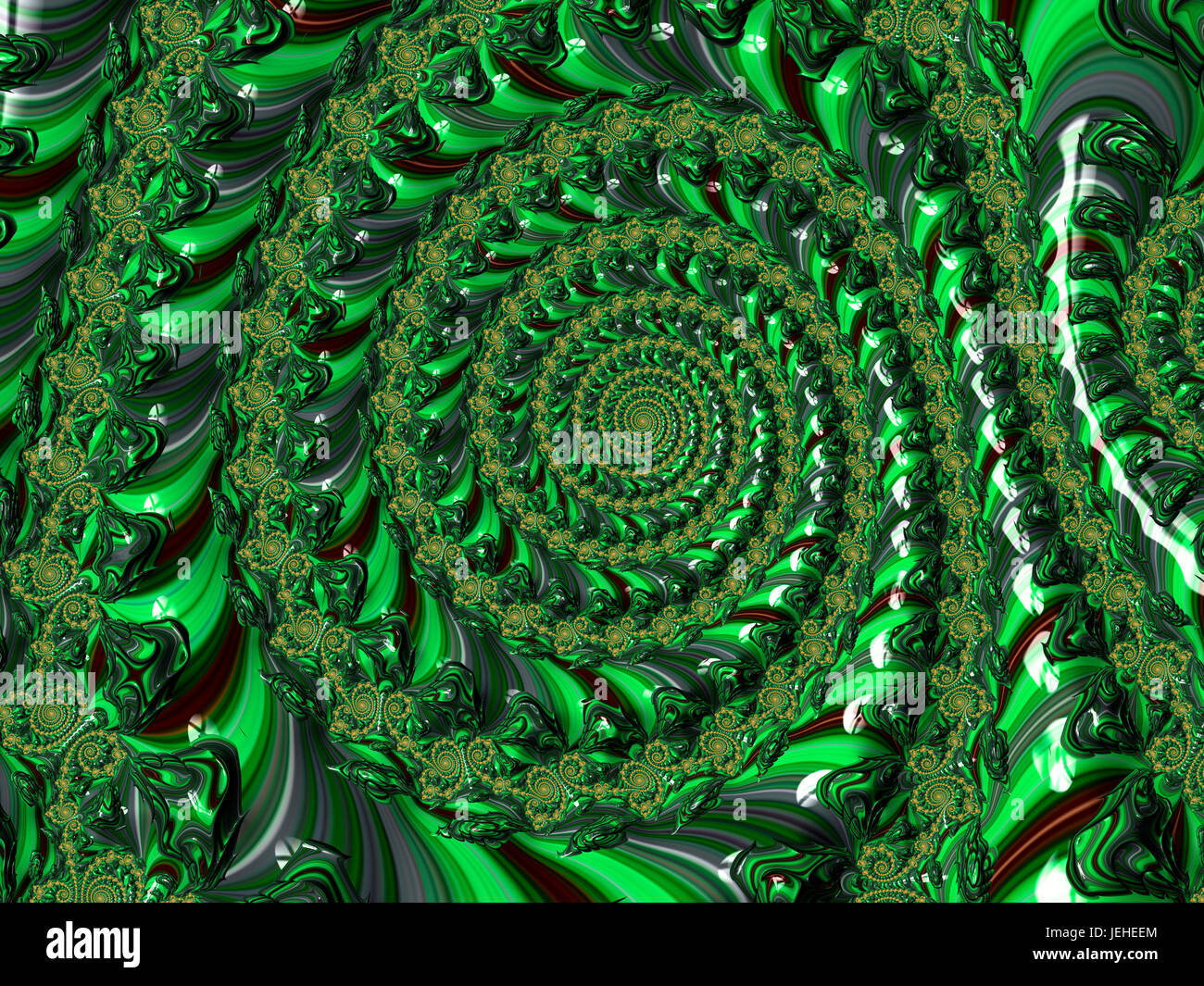 Green swirl pattern hi-res stock photography and images - Alamy