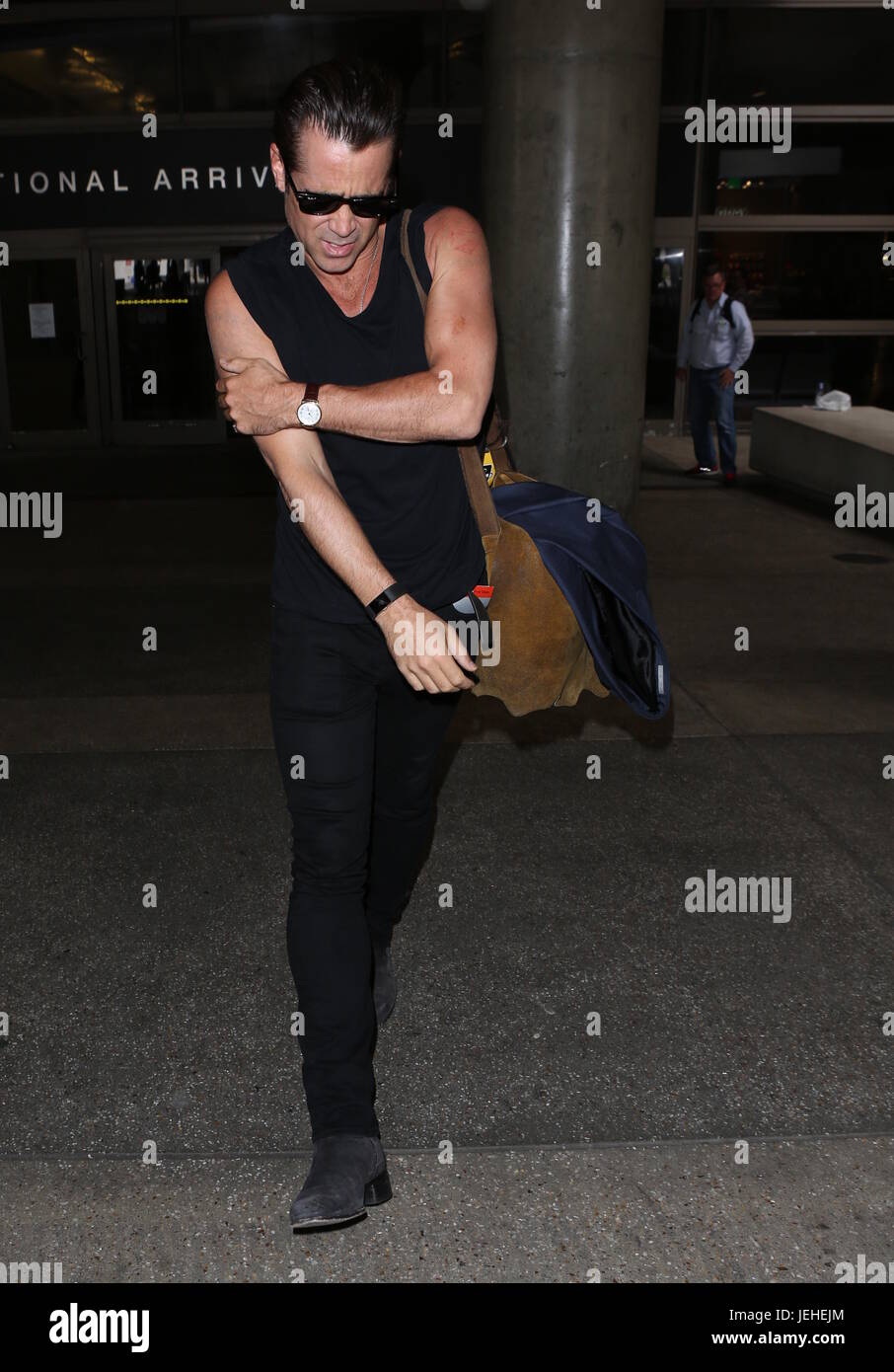 Colin Farrell arrives at the airport Featuring: Colin Farrell Where ...