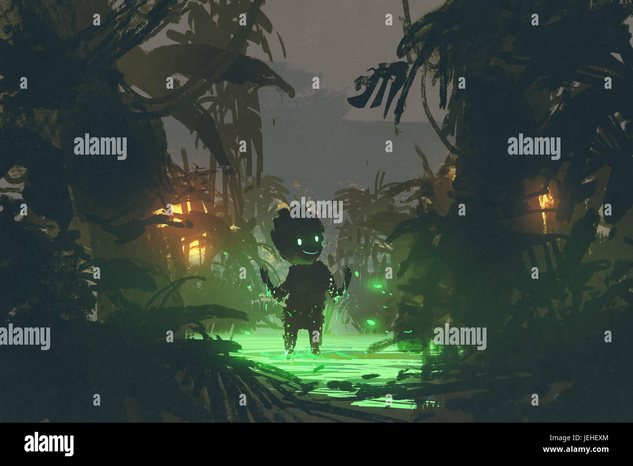 born from a dark nature, the cute creature made from magic swamp in ...