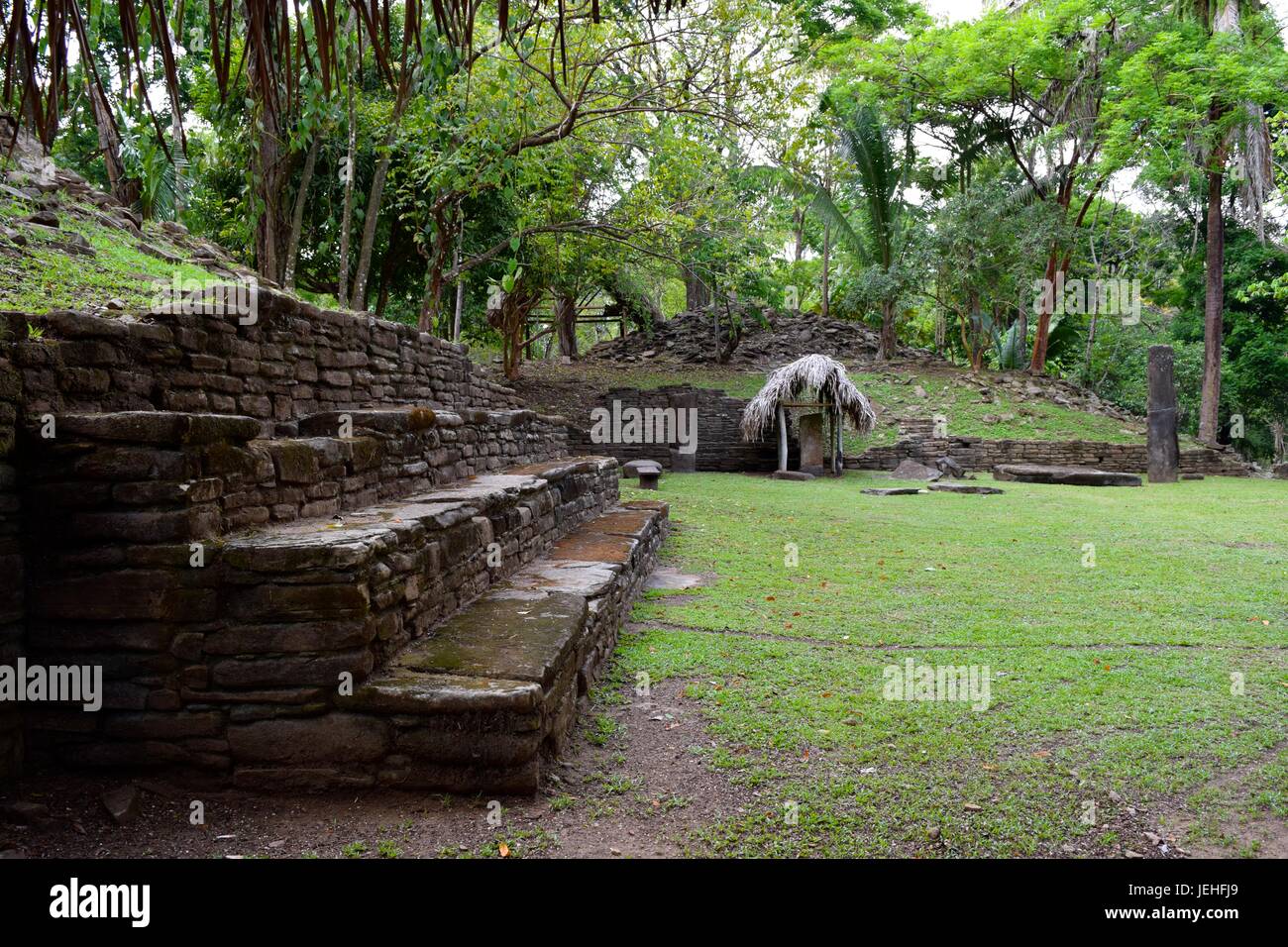 Nim Li Punit Mayan structure Stock Photo - Alamy
