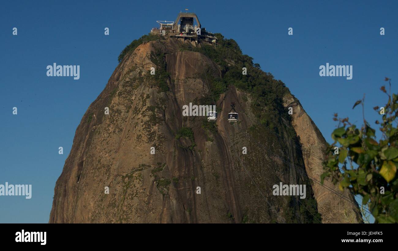 Sugarloaf Brazil Cable Cars Stock Photo - Alamy