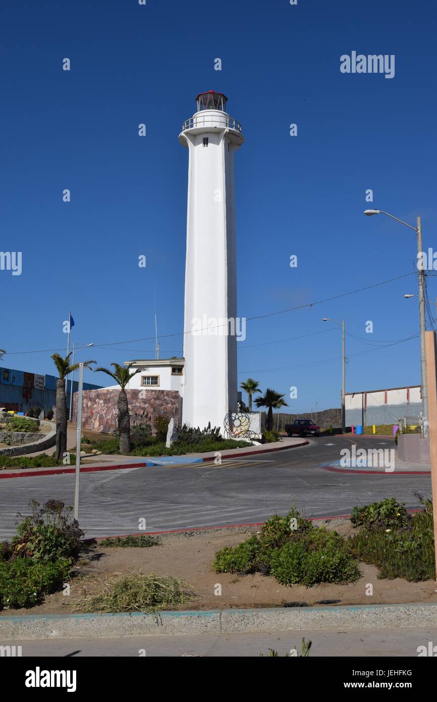 Playas de Tijuana lighthouse Stock Photo - Alamy