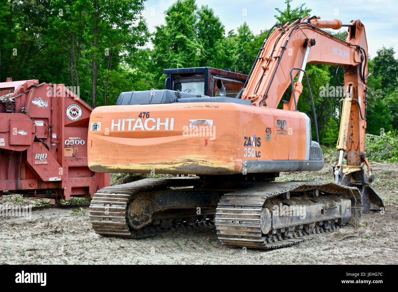 Deforestation site for new home building Stock Photo - Alamy