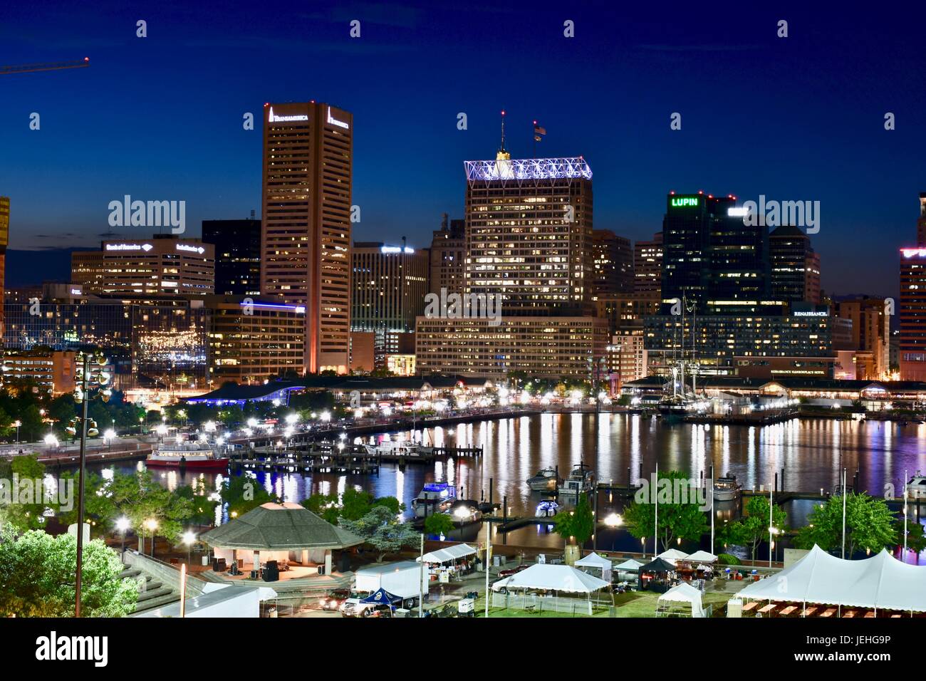 Baltimore inner harbor Maryland Stock Photo - Alamy