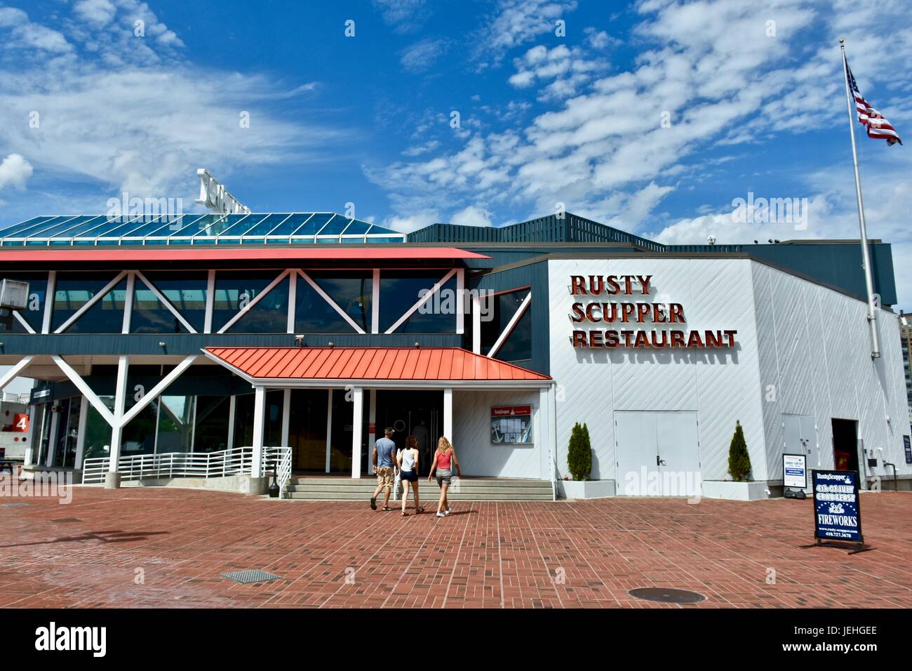 Rusty Scupper Restaurant at the Baltimore inner harbor Stock Photo - Alamy