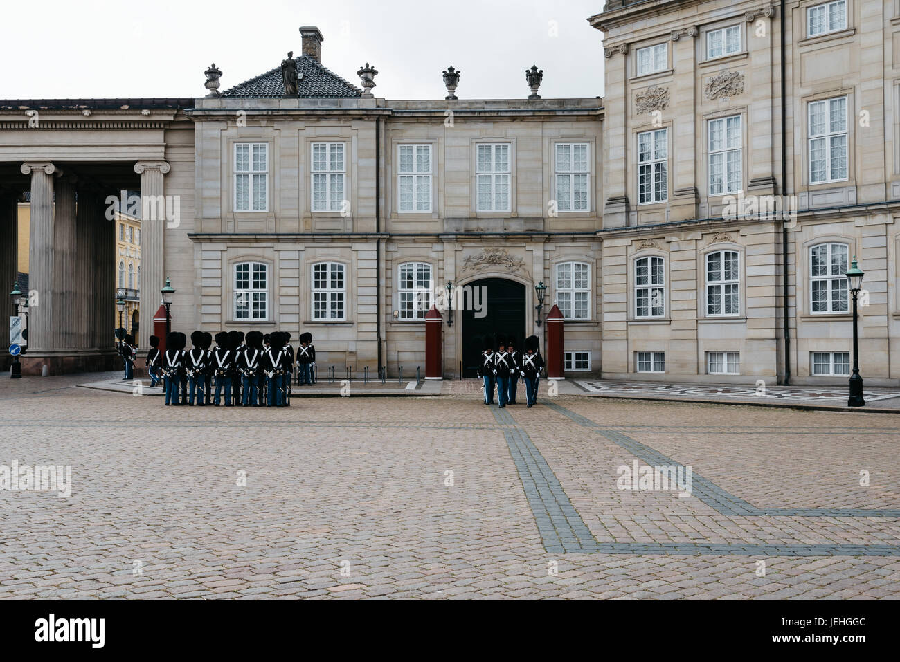 Copenhagen, Denmark - August 12, 2016: Soldiers of the Danish Royal ...