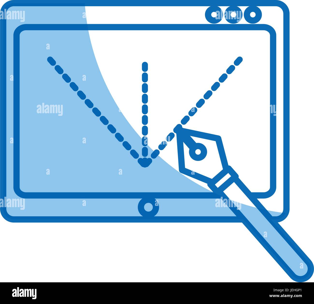 Tablet drawing work Stock Vector Image & Art - Alamy