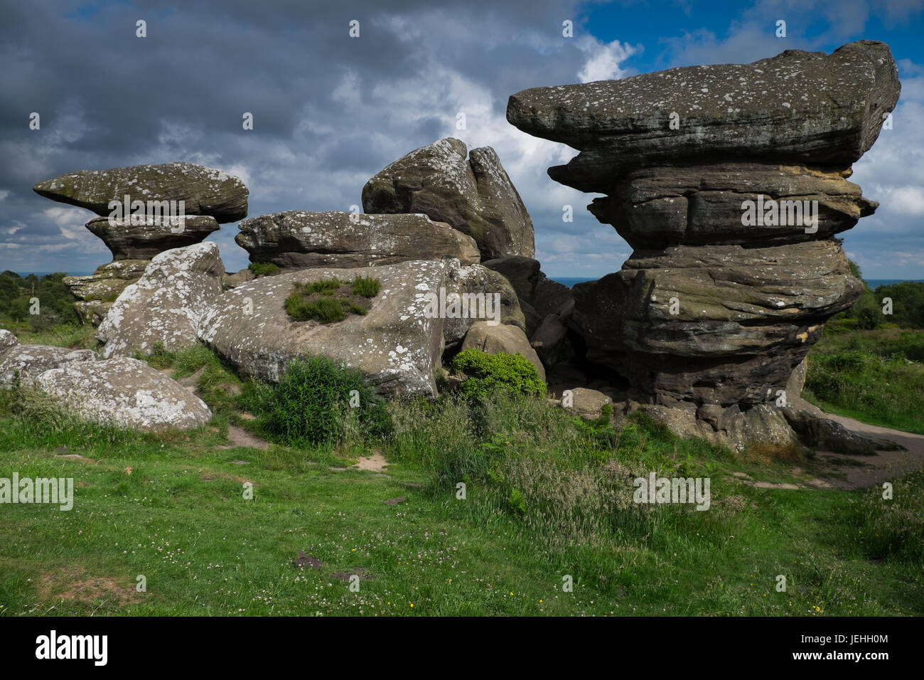 Brimham rocks geology hi-res stock photography and images - Alamy