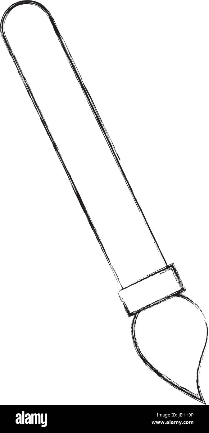 Paint brush draw Stock Vector Image & Art - Alamy