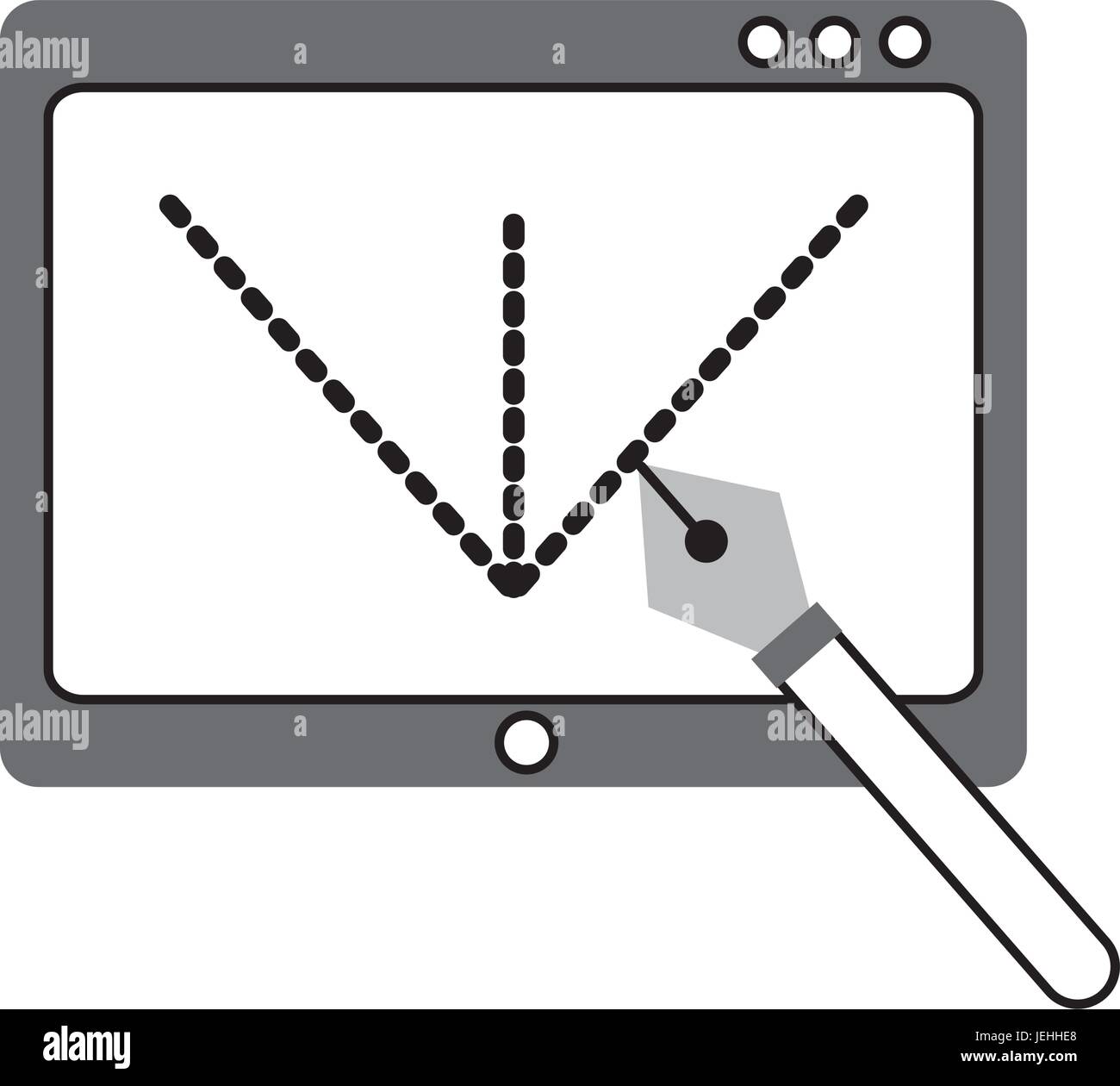Tablet drawing work Stock Vector Image & Art - Alamy