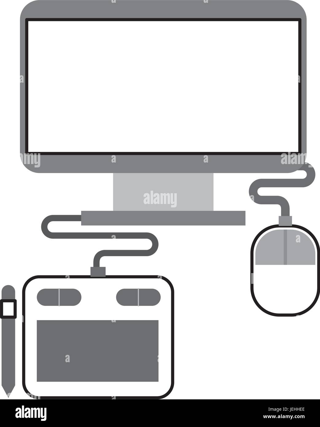 Computer electronic work Stock Vector Image & Art - Alamy