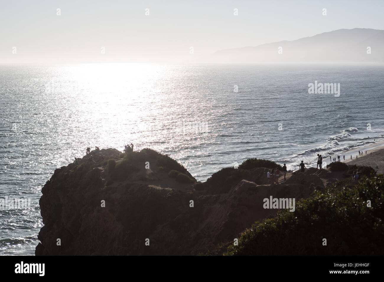 Malibu beach coast cliff hi-res stock photography and images - Alamy