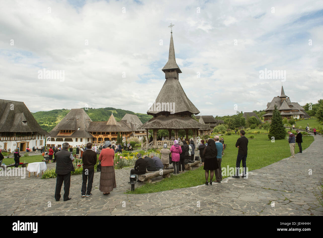 Barsana Monastery in Maramures region, Romania Stock Photo - Alamy