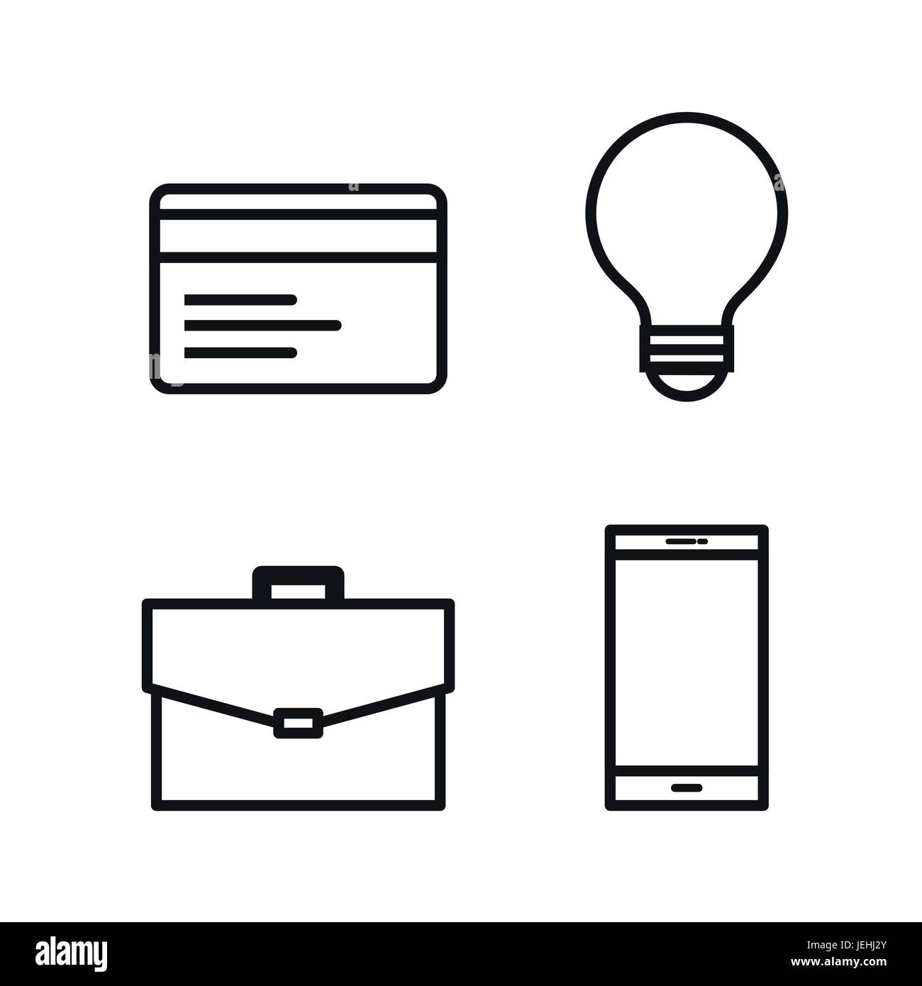 Hand drawn technology related icons over white background vector ...