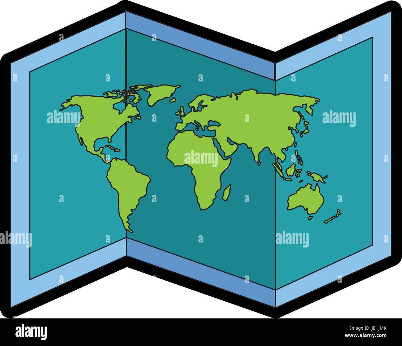 world map icon over white background colorful design vector ...