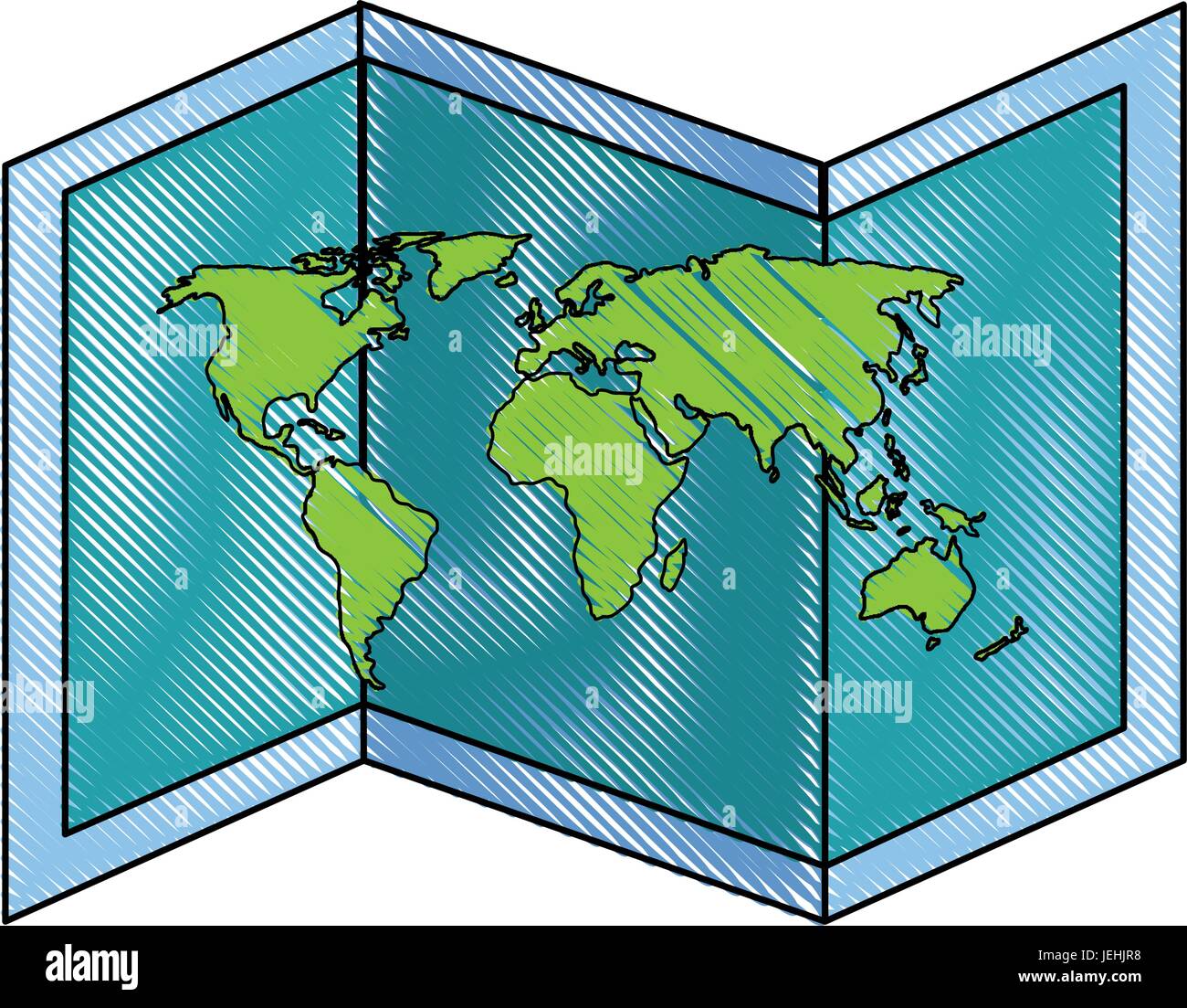 world map icon over white background colorful design vector ...
