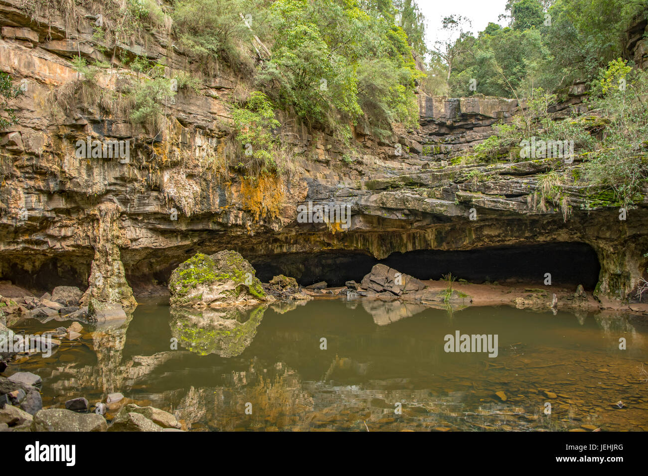 Den of Nargun, Mitchell River National Park, Victoria, Australia Stock ...