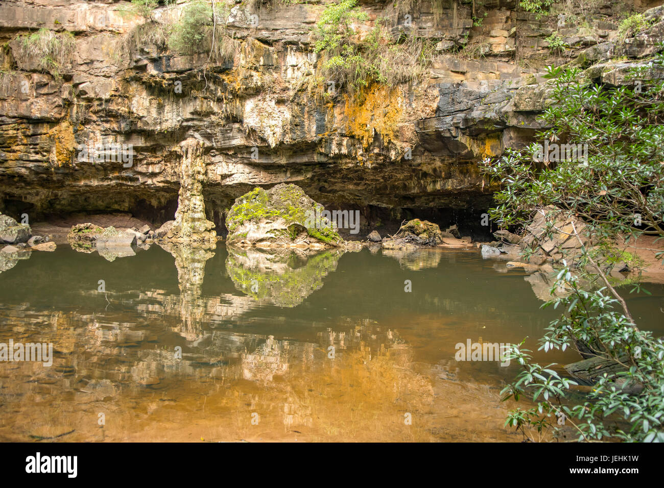 Den of Nargun, Mitchell River National Park, Victoria, Australia Stock ...