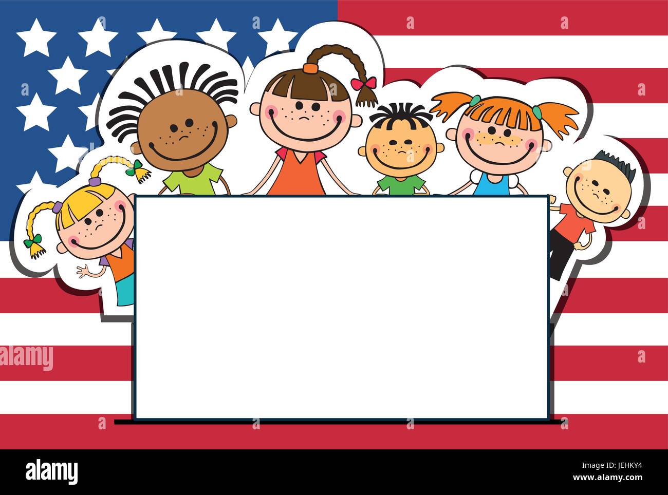 American flags Stock Vector Images - Alamy