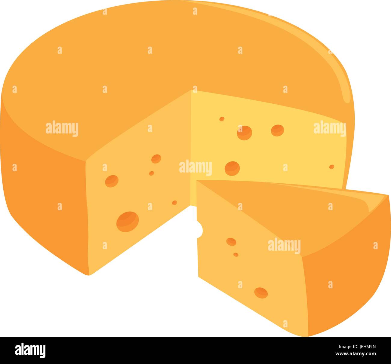 Sliced round pieces Stock Vector Images - Alamy