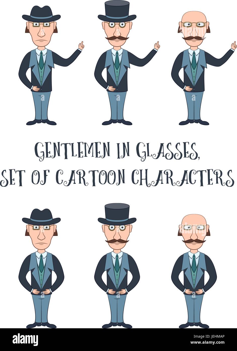 Cartoon Gentleman, Set Stock Vector Image & Art - Alamy