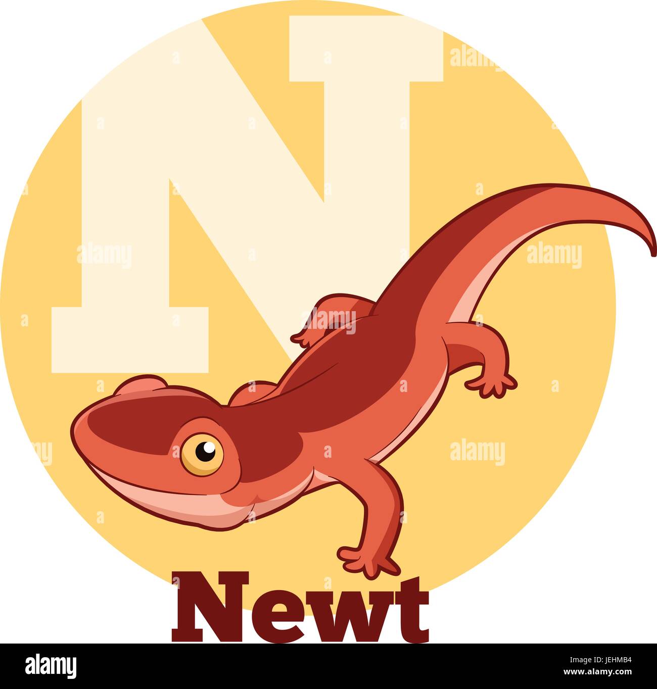 ABC Cartoon Newt Stock Vector Image & Art - Alamy