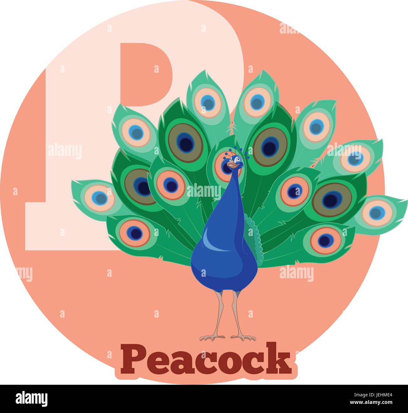 Cartoon peacock hi-res stock photography and images - Alamy