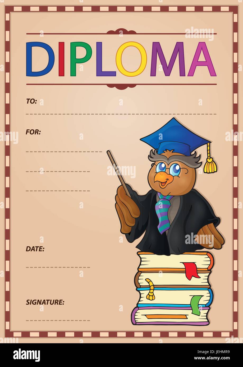 Diploma composition image 1 - eps10 vector illustration Stock Vector ...