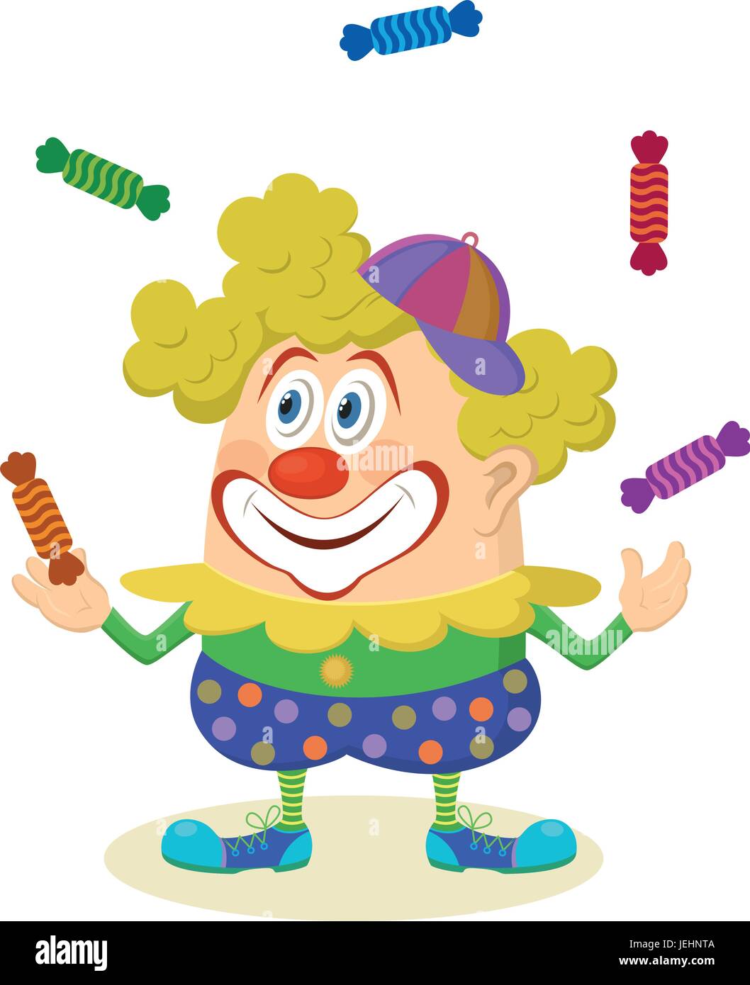 Candy clown Stock Vector Images - Alamy