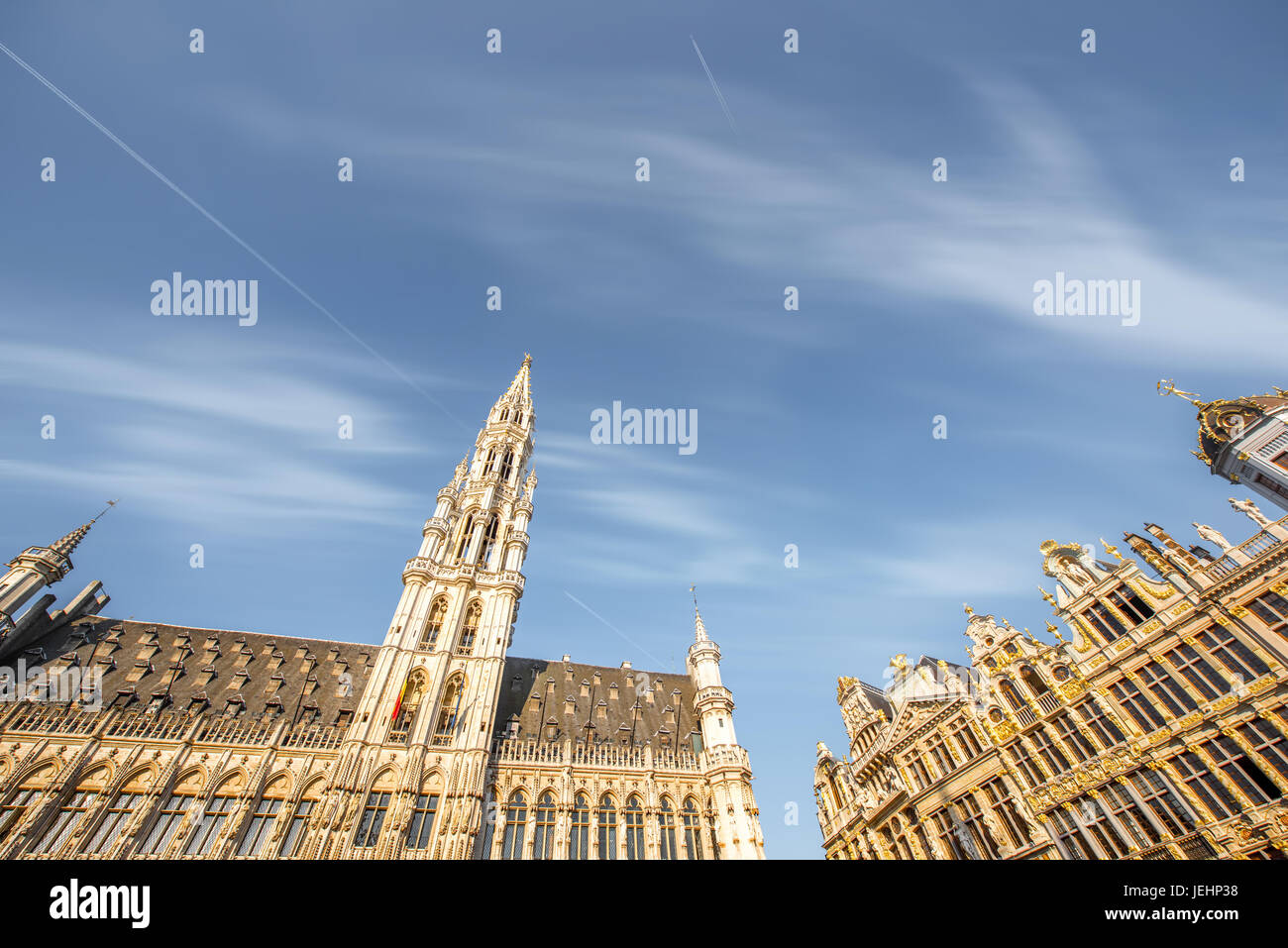 Central square in Brussels city Stock Photo - Alamy
