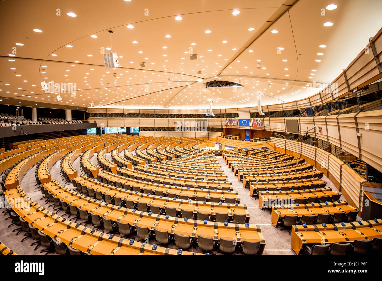 European parliament brussels interior hi-res stock photography and ...