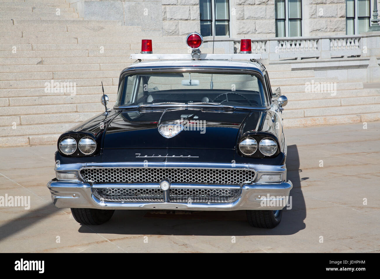 Salt Lake City, Utah, USA - October 8, 2016. Historical police car in ...