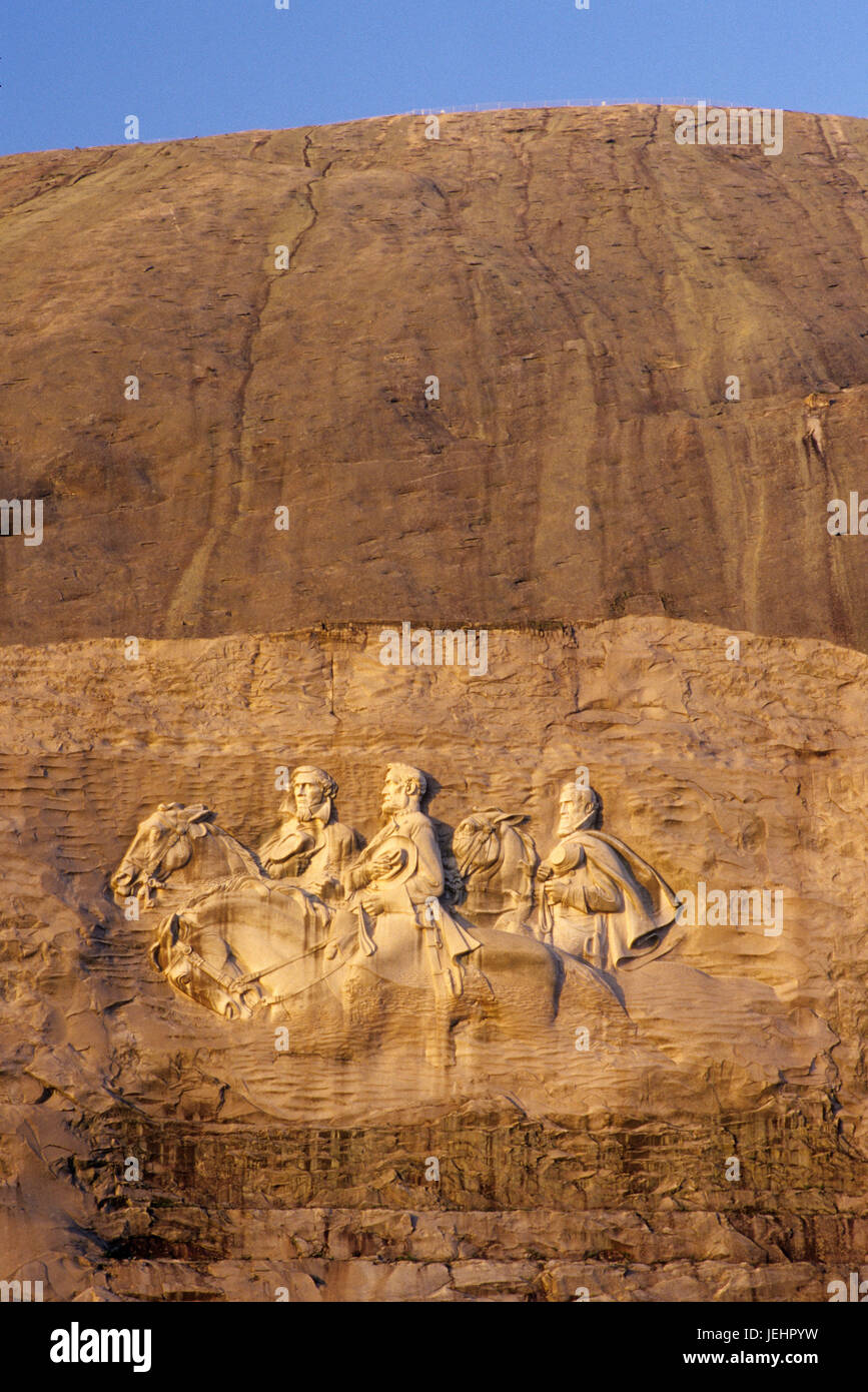 Confederate memorial stone mountain georgia hi-res stock photography ...