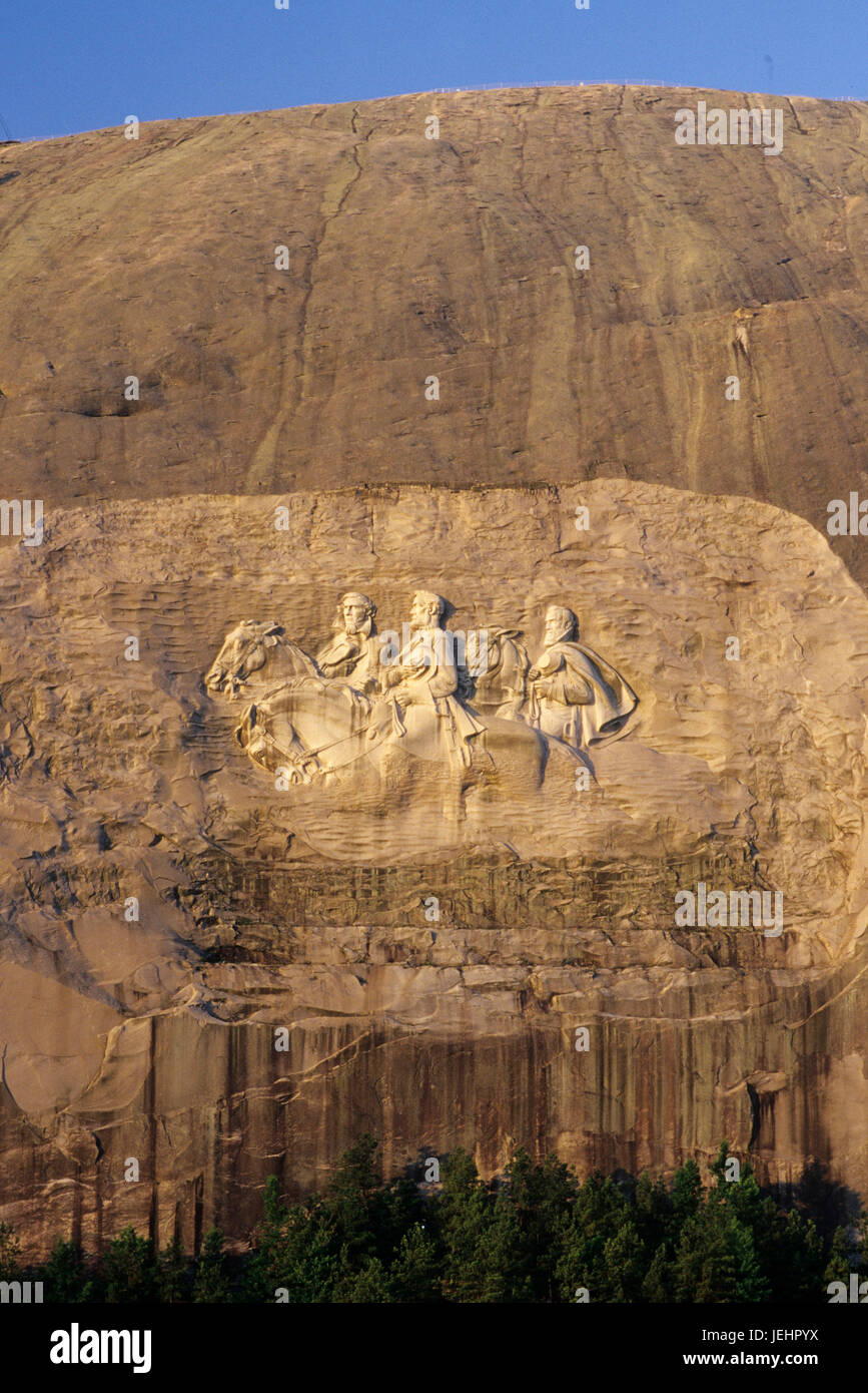 Confederate memorial stone mountain georgia hi-res stock photography ...