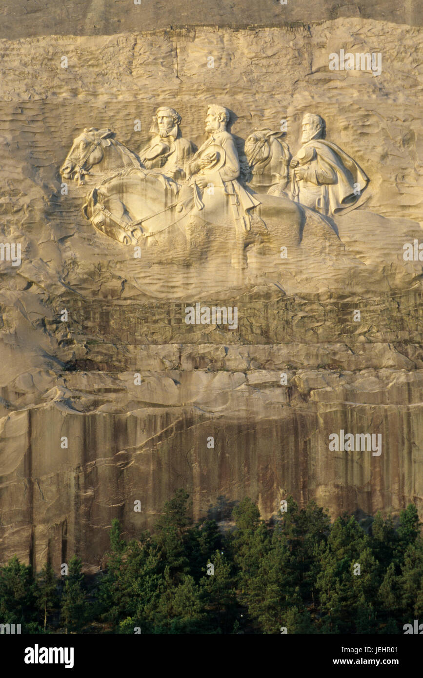 Confederate memorial stone mountain georgia hi-res stock photography ...