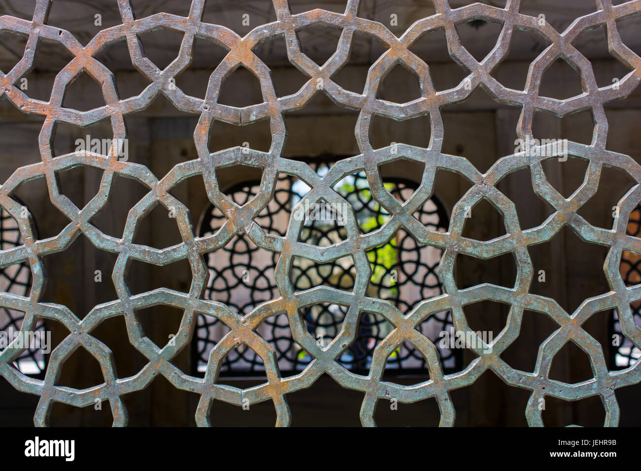 Example of Ottoman art patterns applied on metals Stock Photo - Alamy