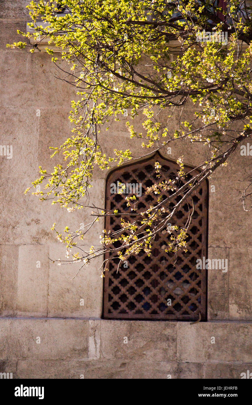 Old window Architecture from the Ottoman times In Istanbul Stock Photo ...