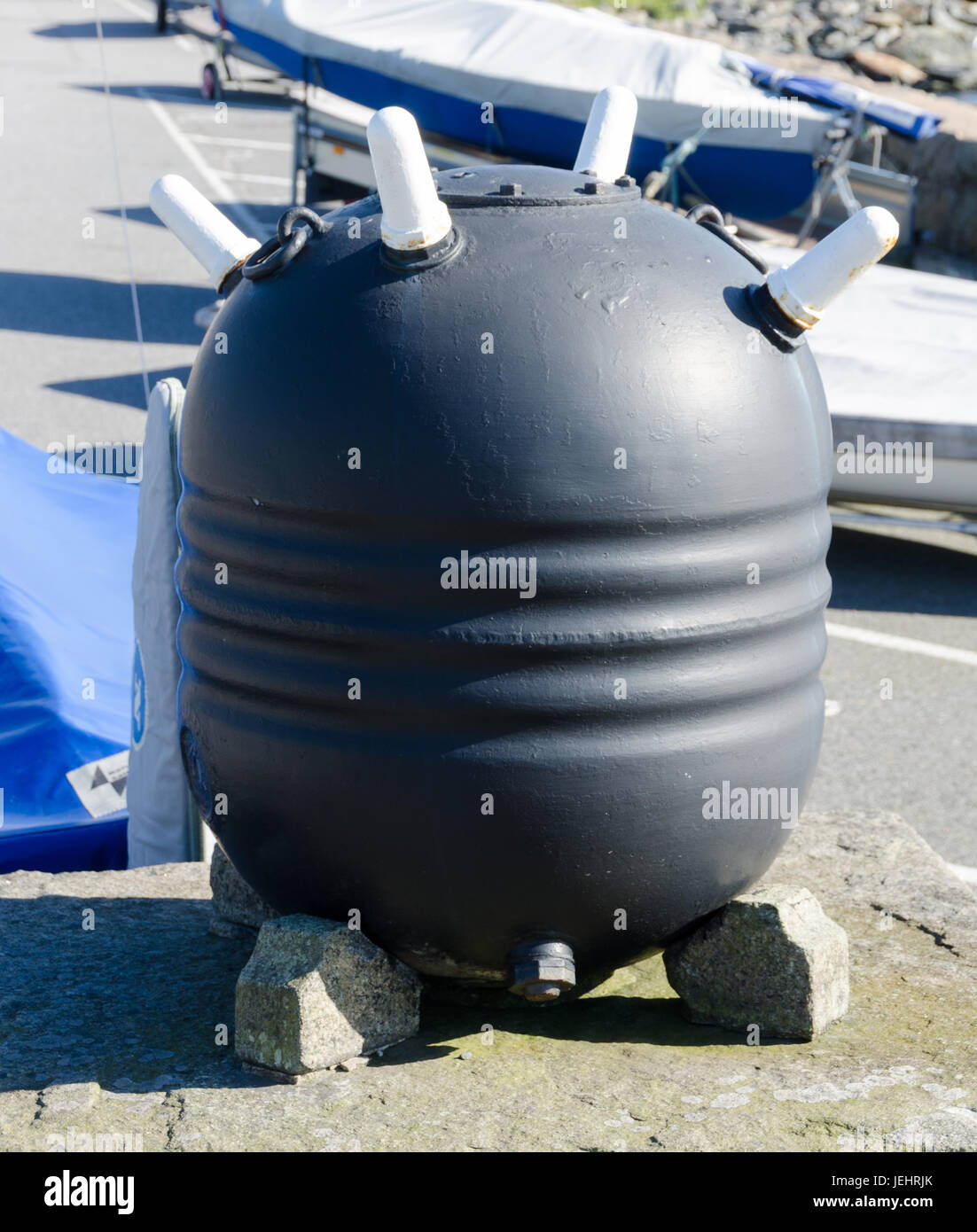 one unloaded horn mine in a vessel in sweden Stock Photo - Alamy