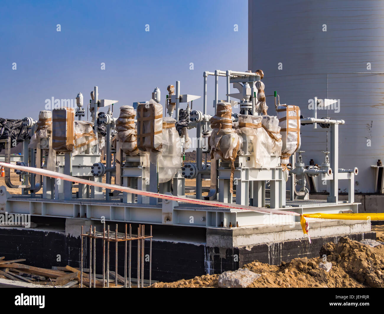 Oil and Gas Plant under construction Stock Photo - Alamy