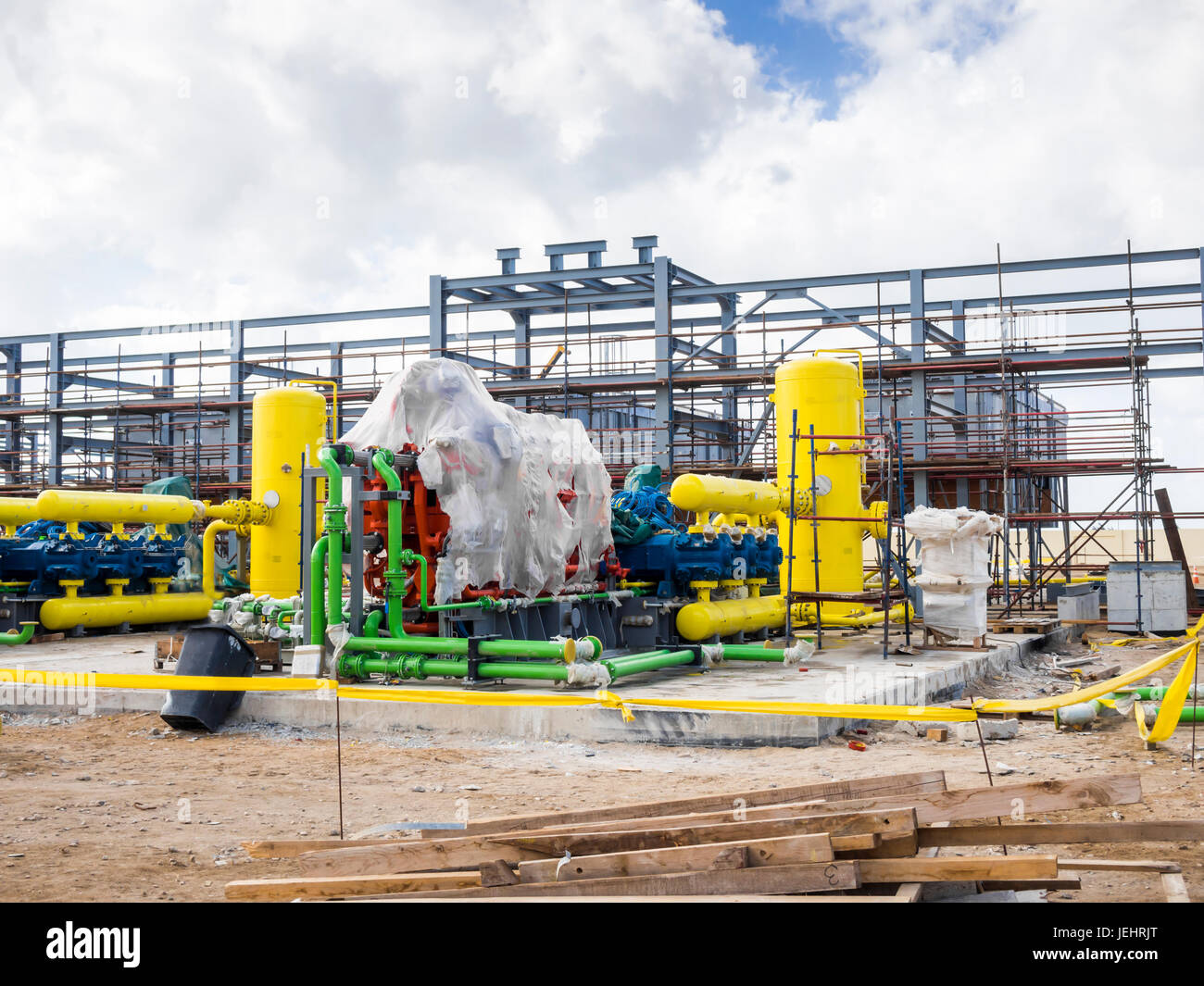 Oil and Gas Plant under construction Stock Photo - Alamy