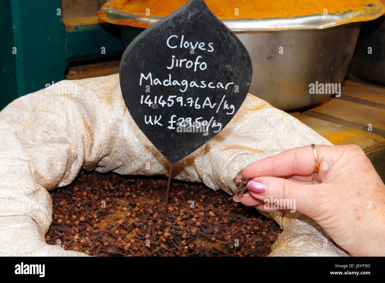 Spices at the Eden Project in Cornwall, England Stock Photo - Alamy