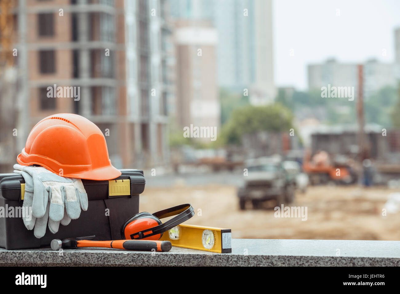 Architect building construction tools work objects design Stock Photo ...