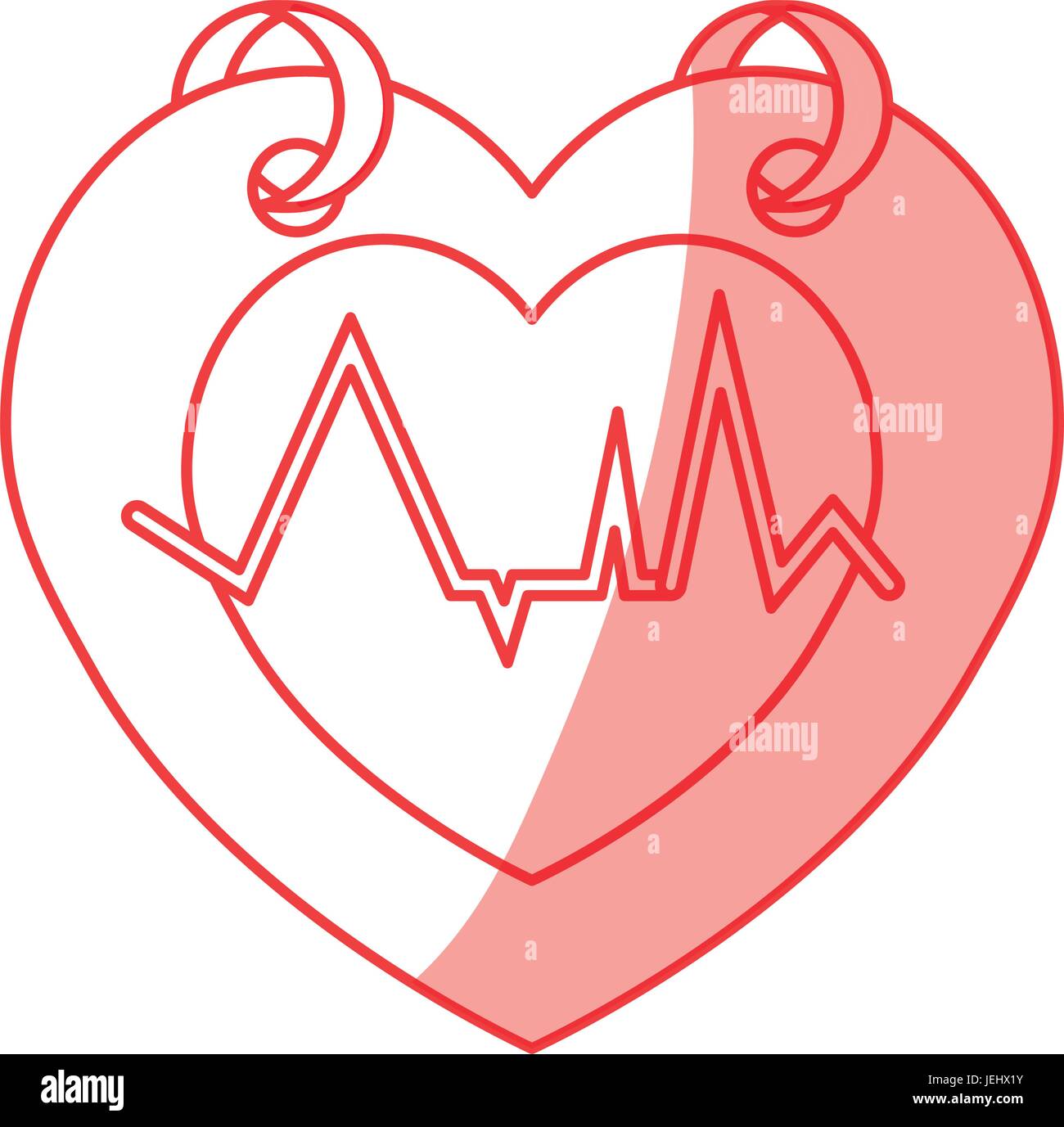 Heartbeat count red Stock Vector Image & Art - Alamy
